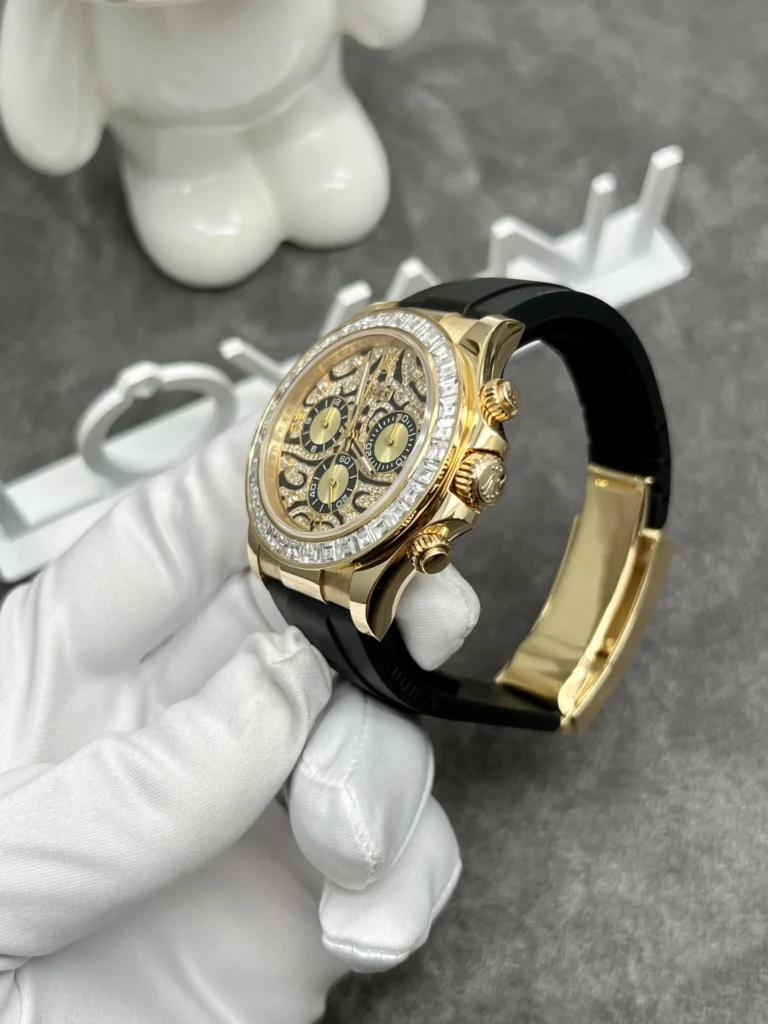 Rolex Daytona 116588TBR Eye Of Tiger Solid Gold Watch and Diamonds 40mm ...