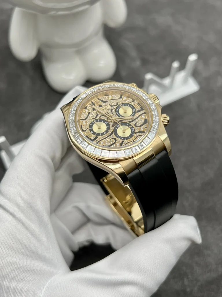 Rolex Daytona 116588TBR Eye Of Tiger Solid Gold Watch and Diamonds 40mm ...